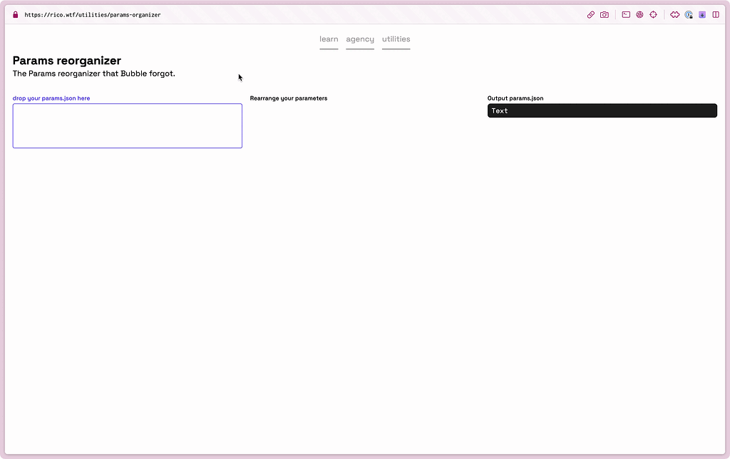 Beta Drag And Drop Re Arrange Your Params Json File Plugin Builders