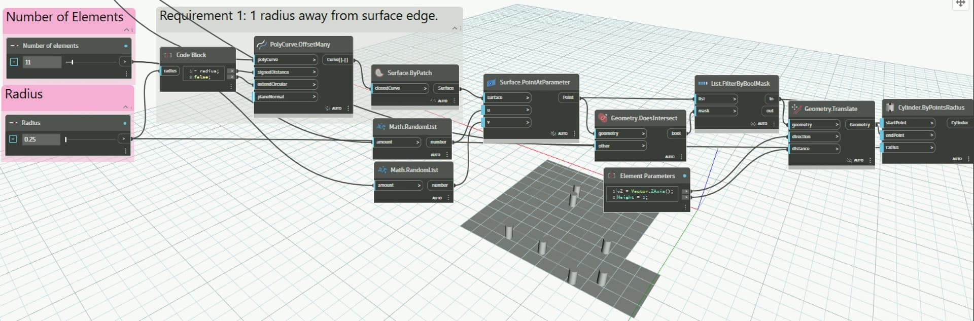 Creating Random Points Within A Surface With Specific Requirements