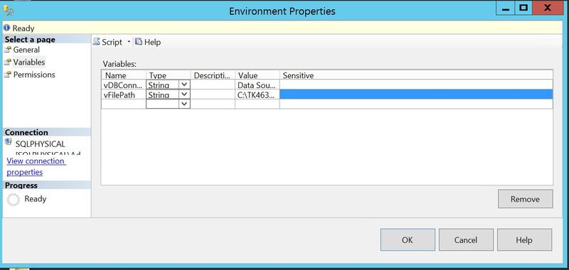 SQL Server 2012 SSIS Environment Properties Sensitive Check Box Is Not