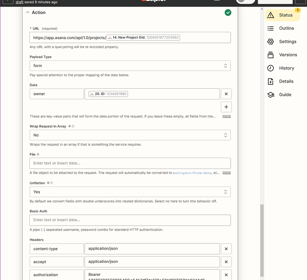 Unable to set project colour in Zapier Webhook - Developers & API - Asana Forum