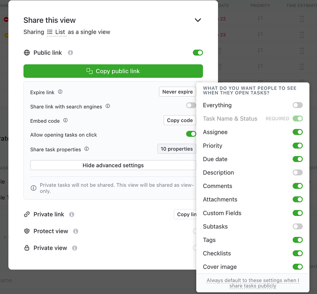 Add Ability to Customize Public Link - Product Feedback - Asana Forum Add Ability to Customize Public Link - Product Feedback - Asana Forum