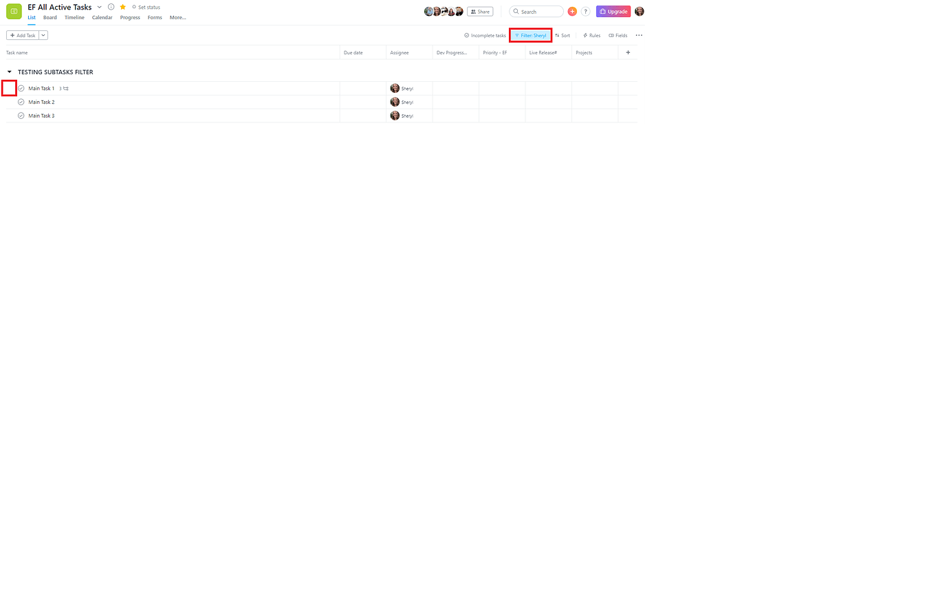 You can now see and action subtasks directly from your Project task ...