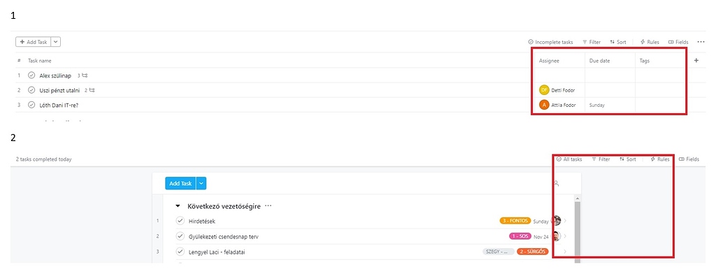 Workspase different view "table" columns - Use Cases - Asana Forum