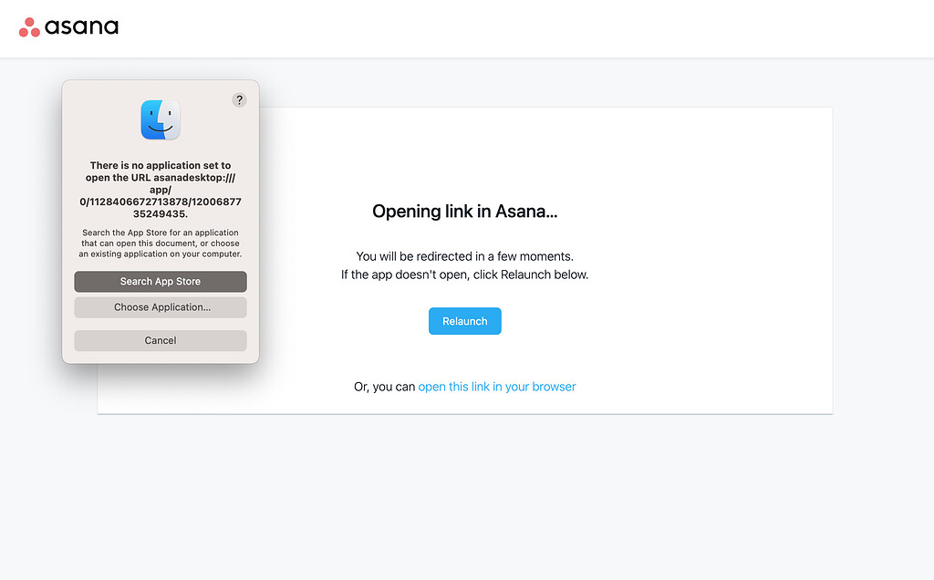 Opening Asana tickets in browser not desktop app - Closed - Asana Forum