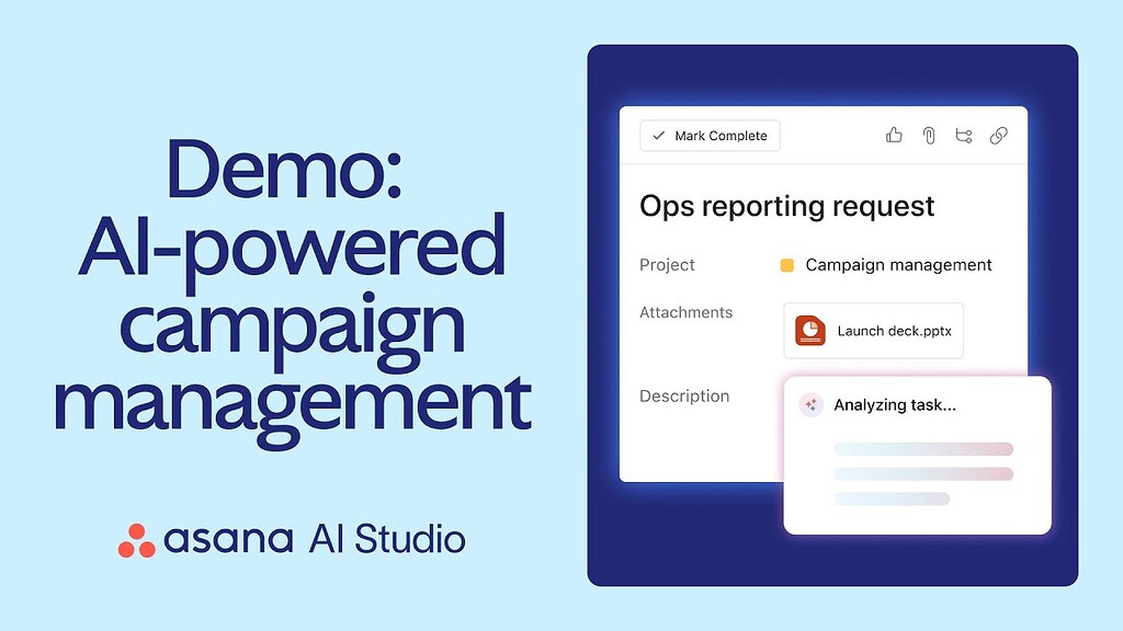 How to streamline campaign management with Asana AI Studio - AI Studio ...