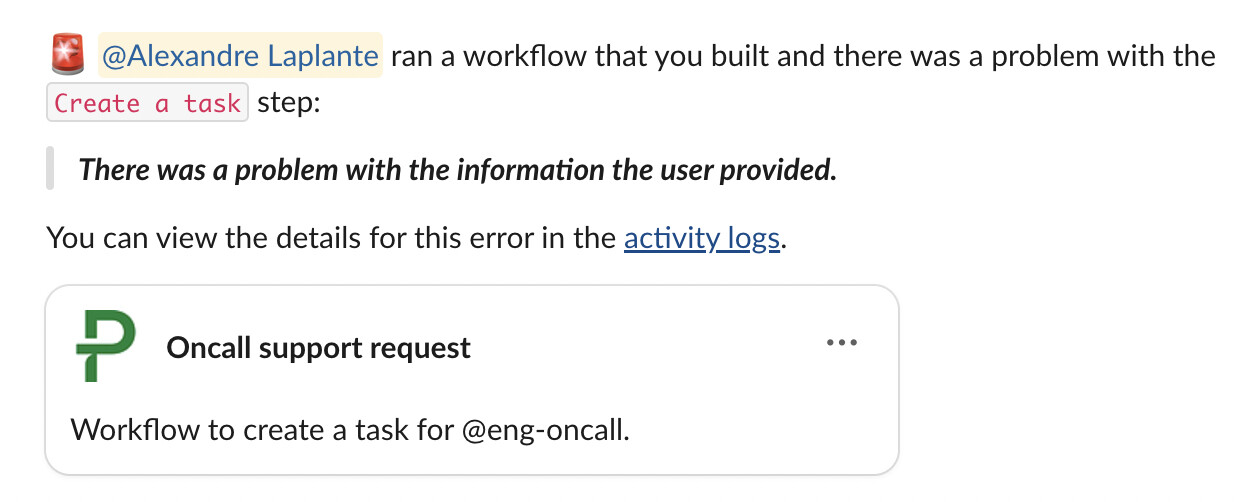 Generic error when updating Tasks via the Slack Workflow Builder - Integrations - Asana Forum