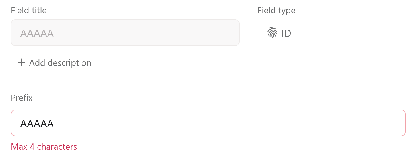 Custom ID field - allow prefix to also contain numbers as well as letters - Features Launched ...