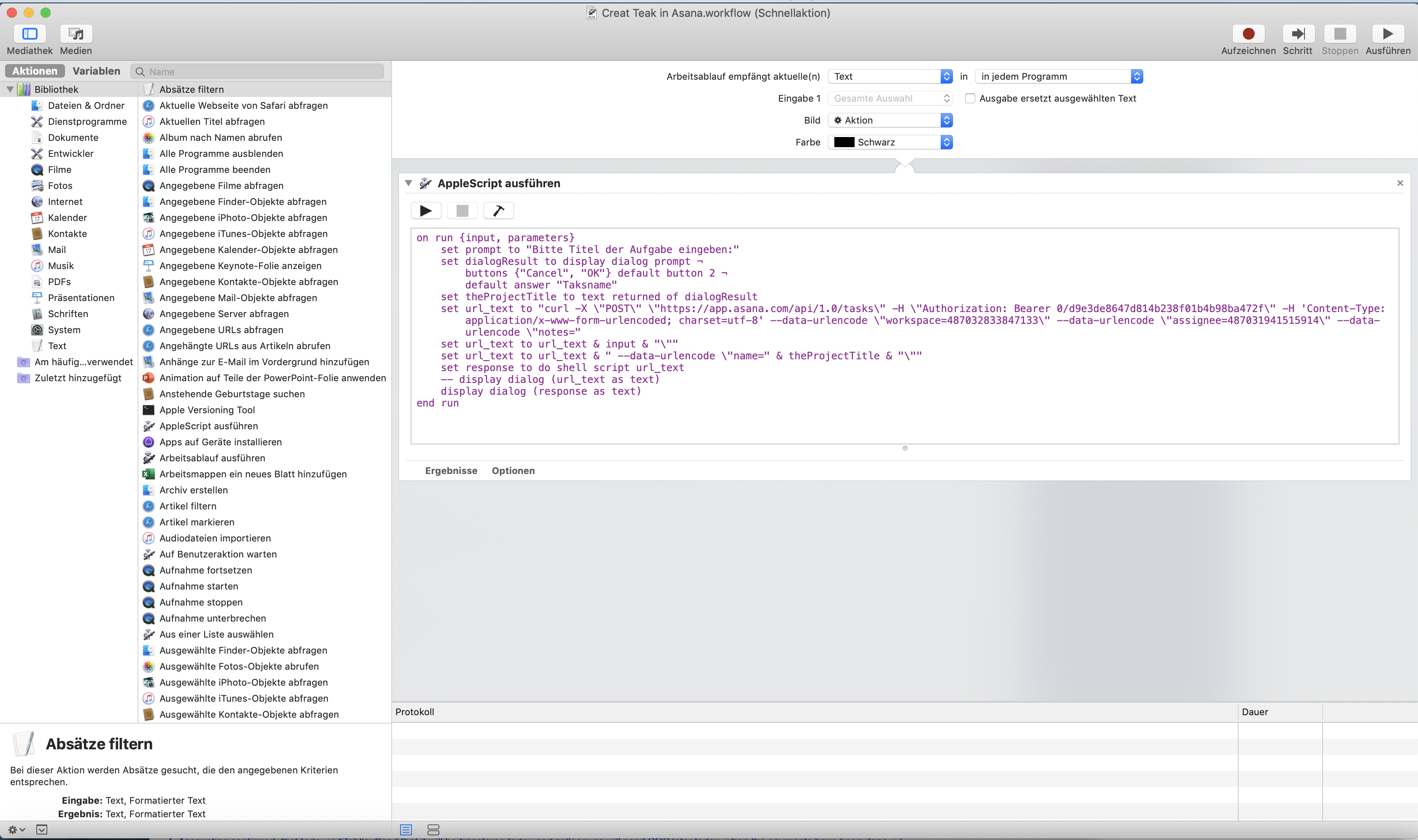 Solution: Create Asana Tasks from "marked text" via "services" on Mac - Developers & API - Asana ...