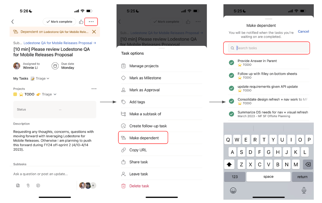 Creating Teams / adding projects to specific team in the iOS app - Product Feedback - Asana Forum