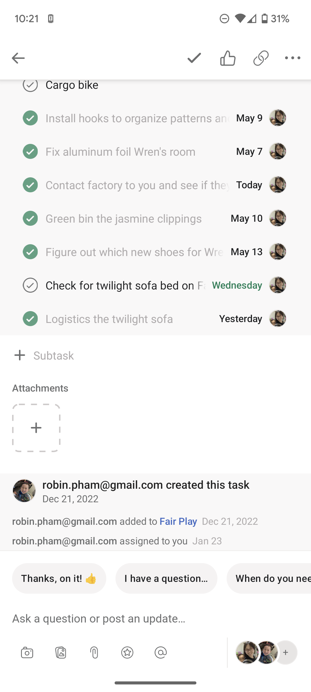 Android Bug For Creating Subtasks And Due Dates Closed Asana Forum