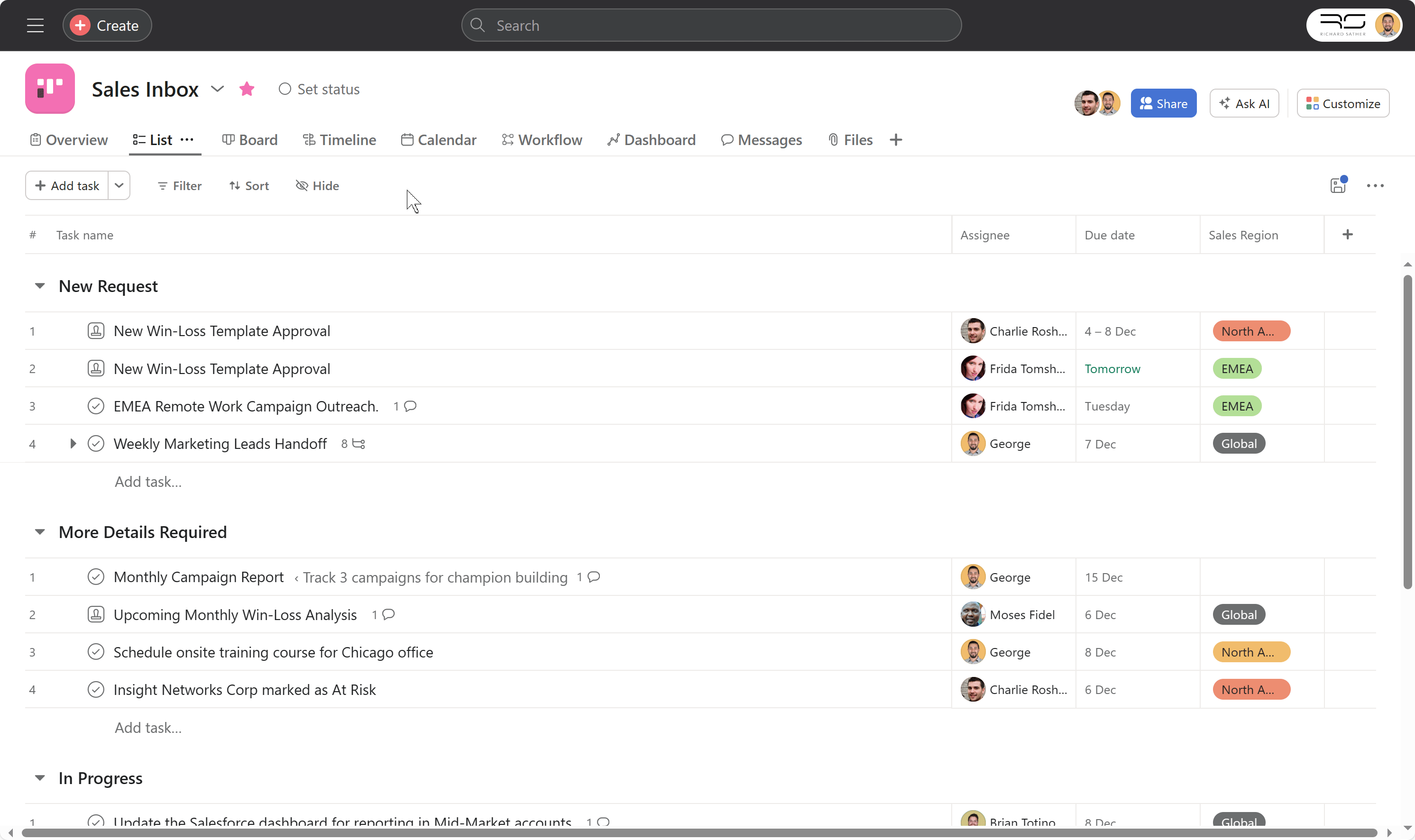 🥇 The #1 Game-changing Asana Feature of the Year: Saved view tabs ...