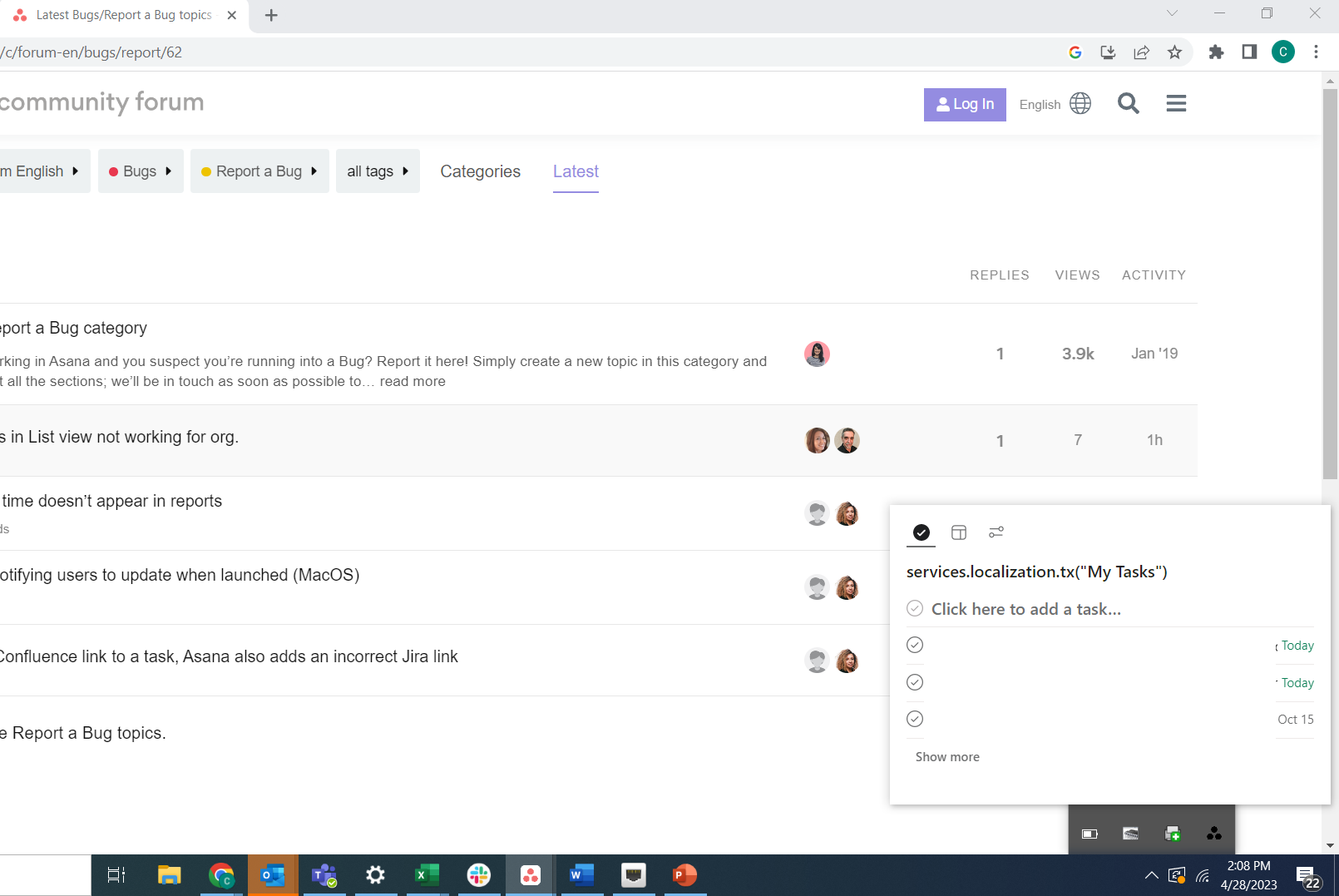 Windows 10 Taskbar Display Bug Ask The Community Asana Forum