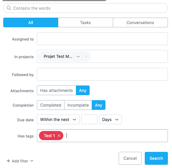 Filter Tasks In a Project By Tags? - Ask the Community - Asana Forum