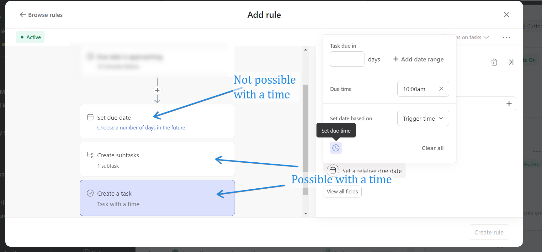 Add time to a Due date with rules - Ask the Community - Asana Forum