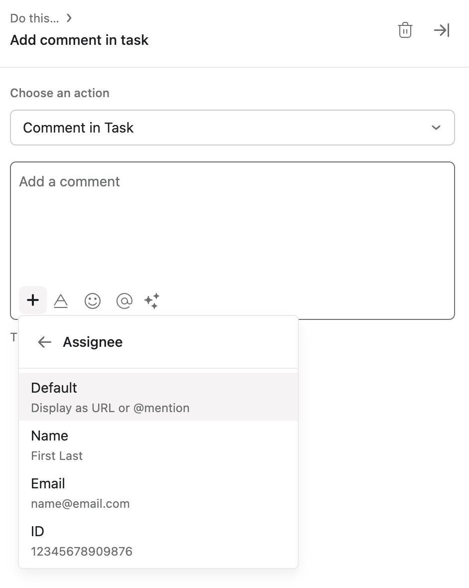 Use Rule To Send Comment To Task Assignee Not A Specific User Ask The Community Asana Forum