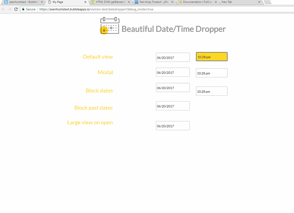 [NEW PLUGIN] Beautiful Date/Time Droppers - Page 5 - Showcase - Bubble Forum