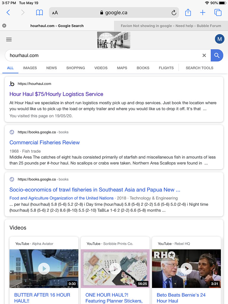 Favion Not showing in google - Need help - Bubble Forum