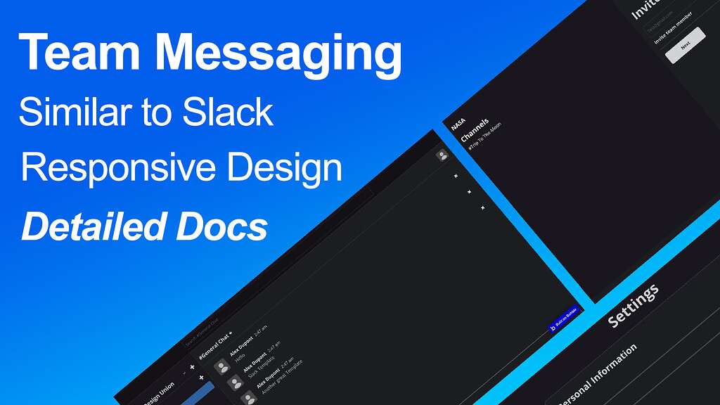 [NEW TEMPLATE] Team Messaging App Like Slack - Showcase - Bubble Forum