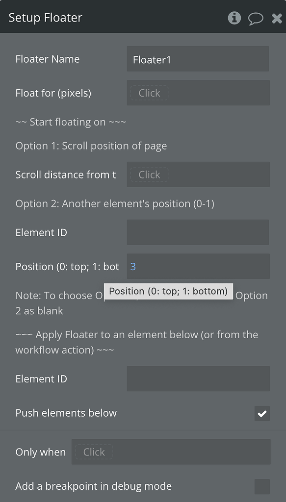 Float a group relative to mouse position / reference group - Plugins - Bubble Forum