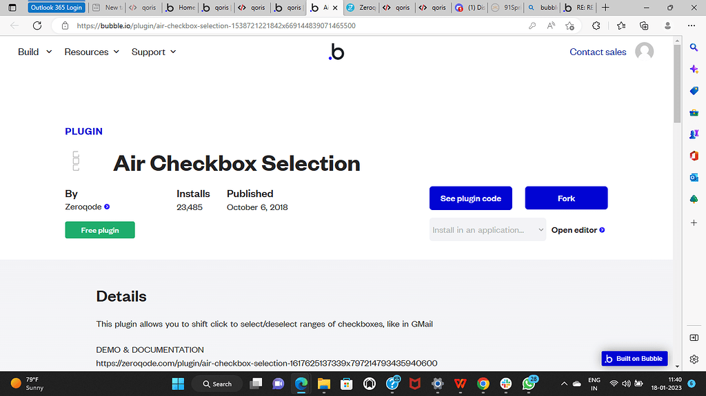 Air Checkbox selection - Plugins - Bubble Forum