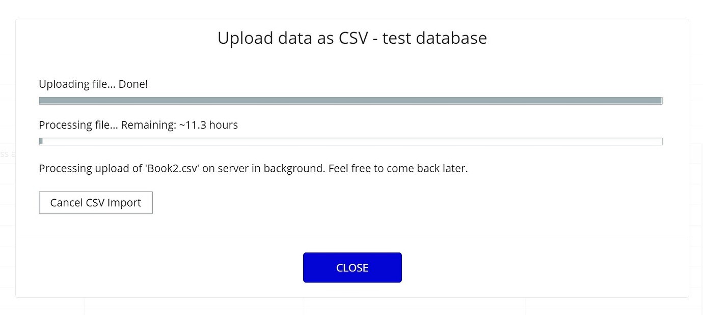 Slow Upload for small CSV Dataset - Database - Bubble Forum