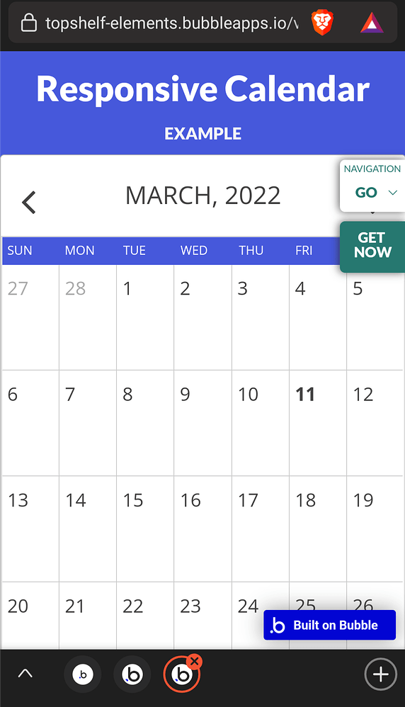 [HOW-TO] Create a custom Calendar using repeating group - #152 by gf_wolfer - Tips - Bubble Forum