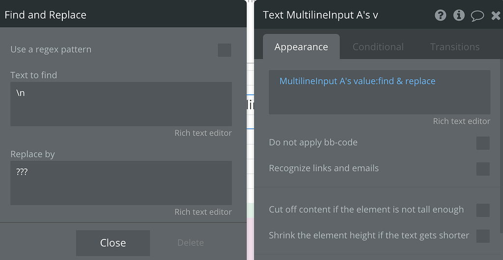 How to replace a new line in a multiline input with "\n"? - Need help - Bubble Forum