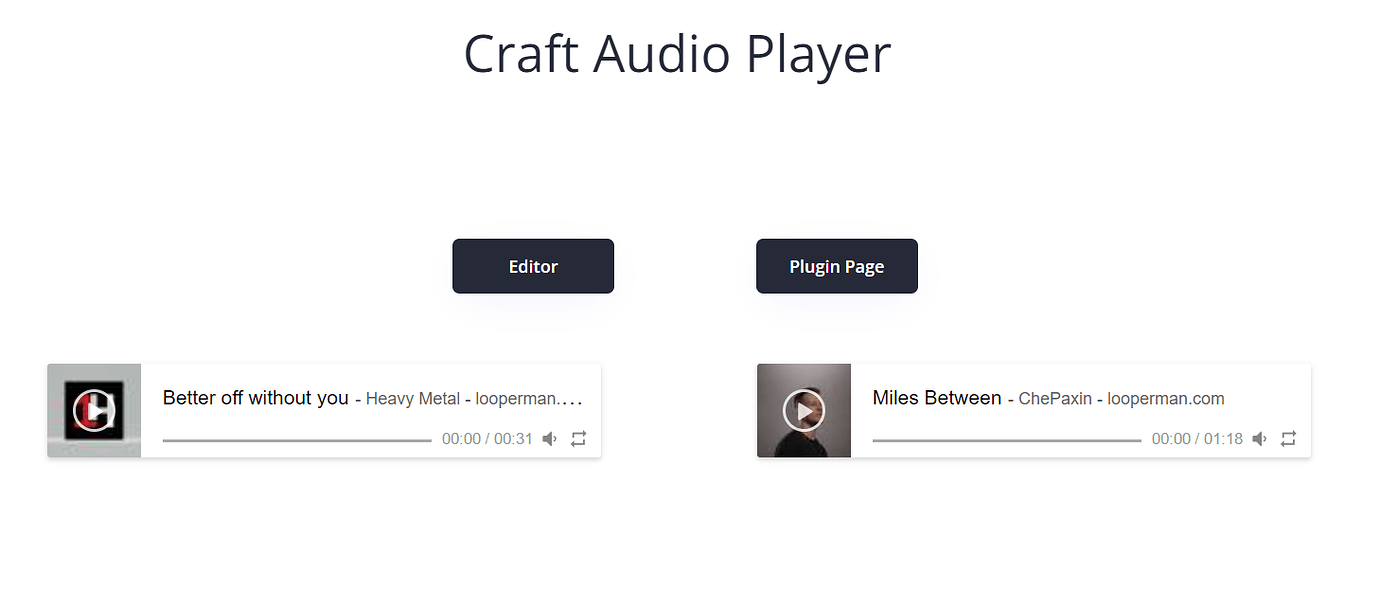Just launched Craft Audio Player- Most beautiful player out there - Plugins - Bubble Forum