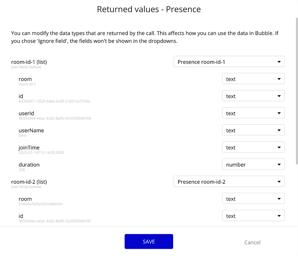 How to read the JSON from the Presence API responce of Daily.co - APIs - Bubble Forum