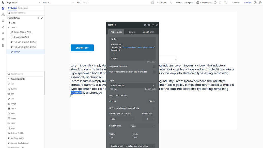 CSS not working properly for Dynamic Font - Need help - Bubble Forum CSS not working properly for Dynamic Font - Need help - Bubble Forum