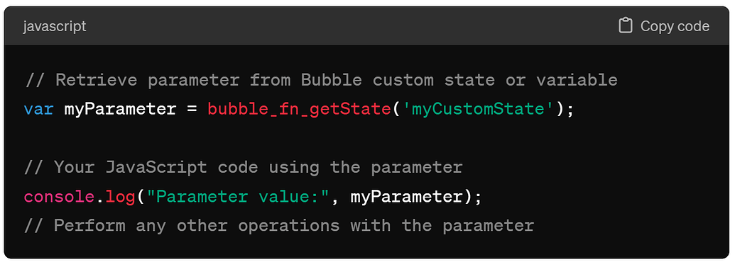How to use parameters to run javascript action - Questions - Bubble Forum