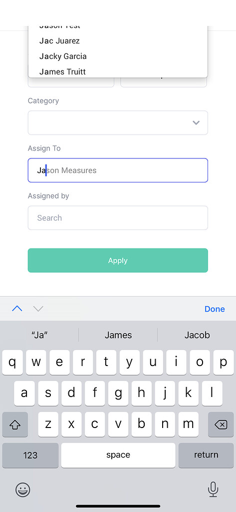 Searchbox list displaying above searchbox - Mobile - Bubble Forum