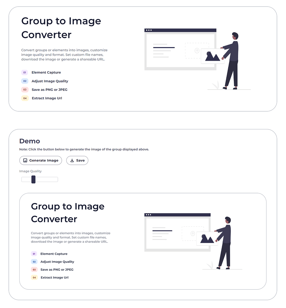 [New Plugin] Group to Image - Capture Elements (Convert groups/elements into images, customize ...