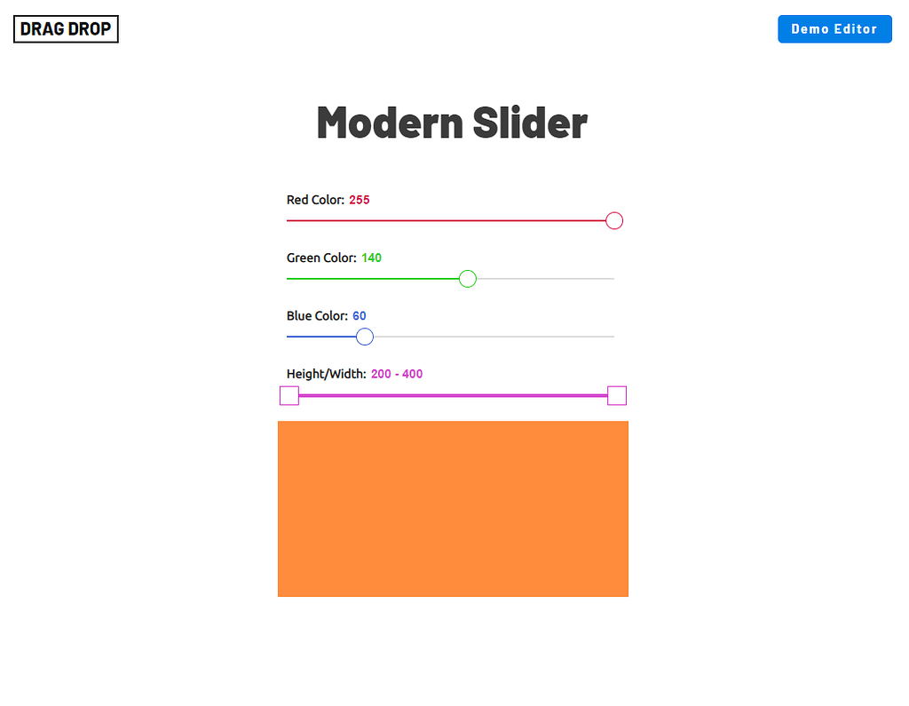 Modern Slider Input - New Plugin from Drag Drop - Showcase - Bubble Forum