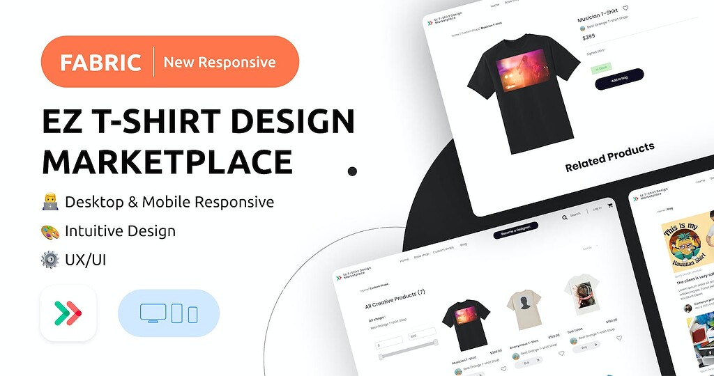 👕 New Ez Design Marketplace Template by EazyCode - Templates - Bubble Forum