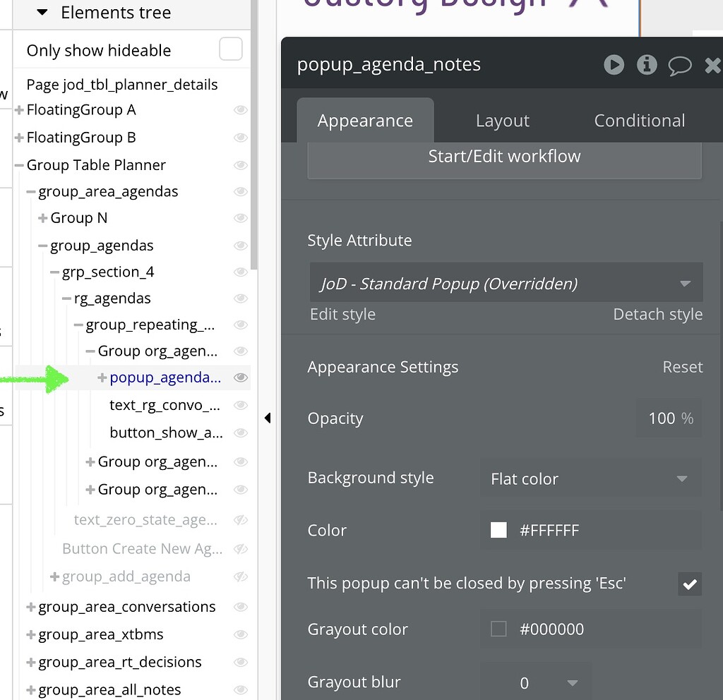 How do you nest a popup into a repeating group? - Questions - Bubble Forum