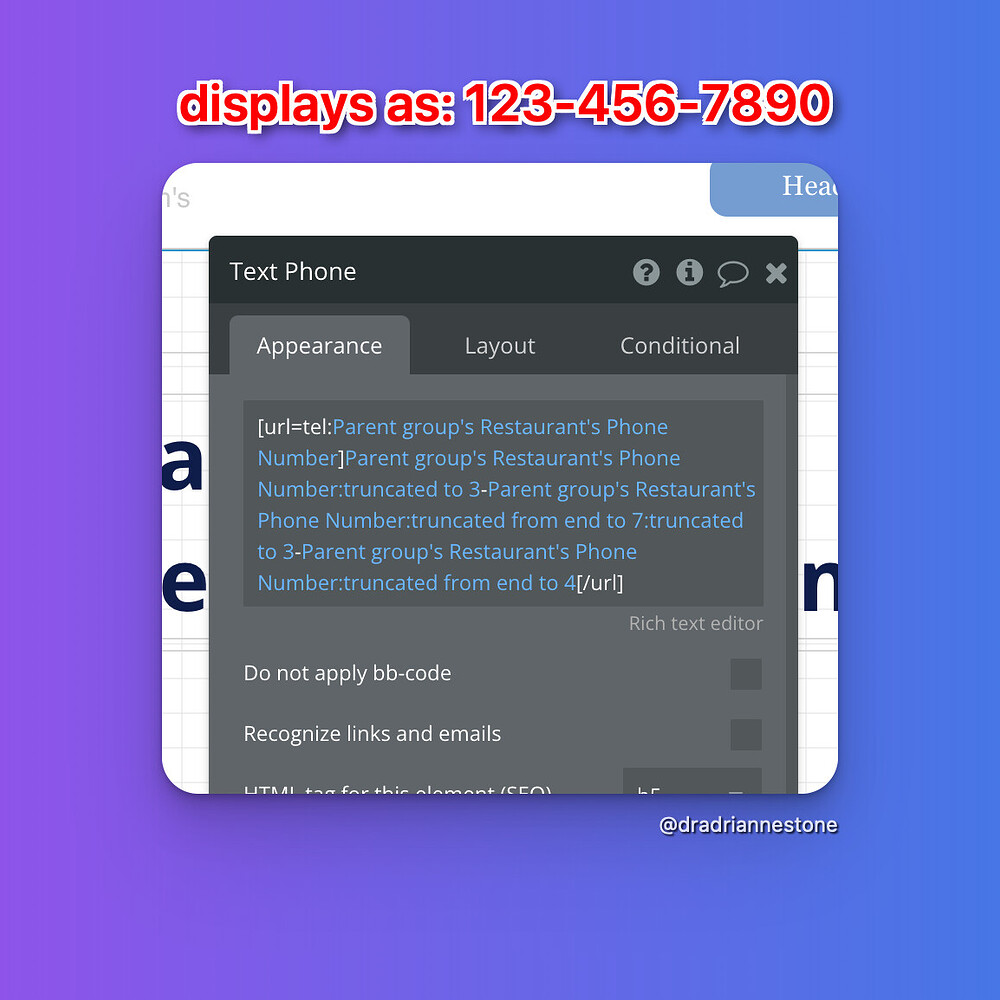 How to format a phone number? - Database - Bubble Forum