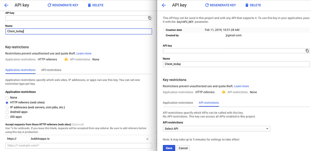 How do resolve the Google MAP error: “API keys with referer restrictions cannot be used with ...