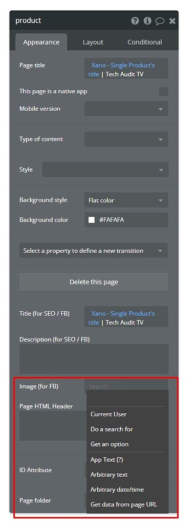 How to dynamically pull an Open Graph image for page? - Questions - Bubble Forum