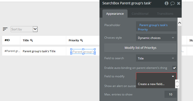Can't find "Field to Modify" - Database - Bubble Forum