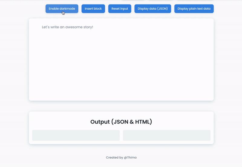 [new Plugin] Modern Rich Text Editor Editor Js 35 By Thimo Plugins Bubble Forum