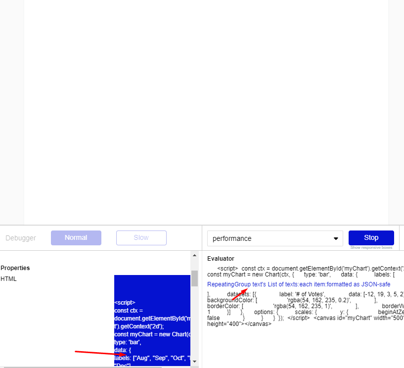 Trying to add dynamic text in html element but it's not rendering - Need help - Bubble Forum