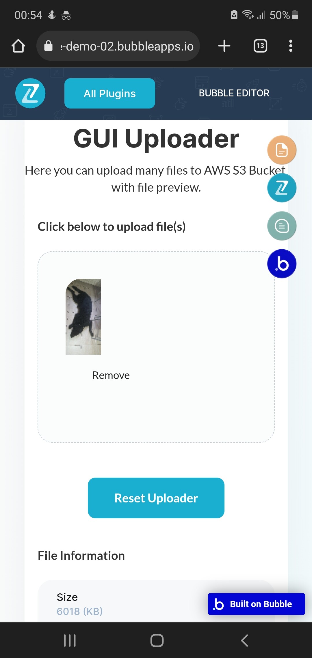 ☁️ AWS File uploader - Any size - New Plugin from Zeroqode - Page 18 - Plugins - Bubble Forum
