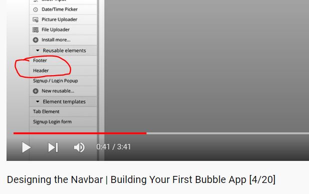 Can't see header or footer under UI Builder - Need help - Bubble Forum