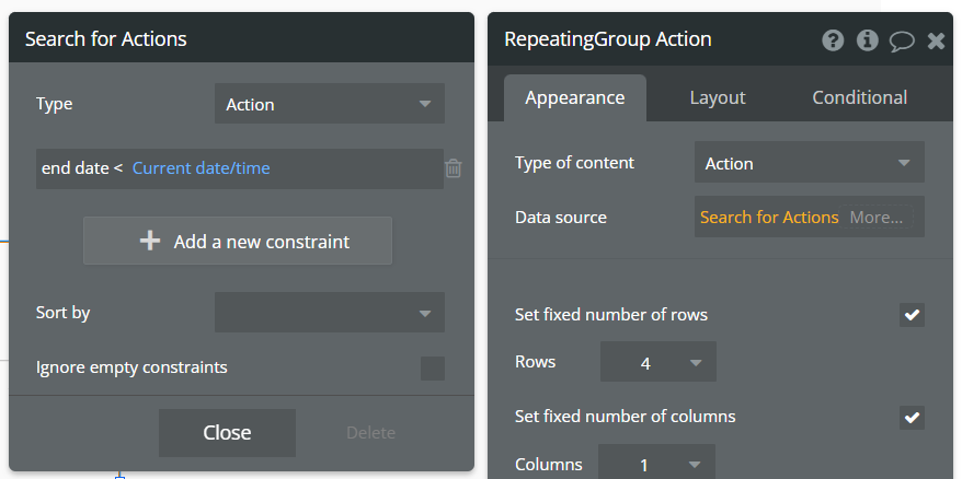 Help for Conditions date - Need help - Bubble Forum