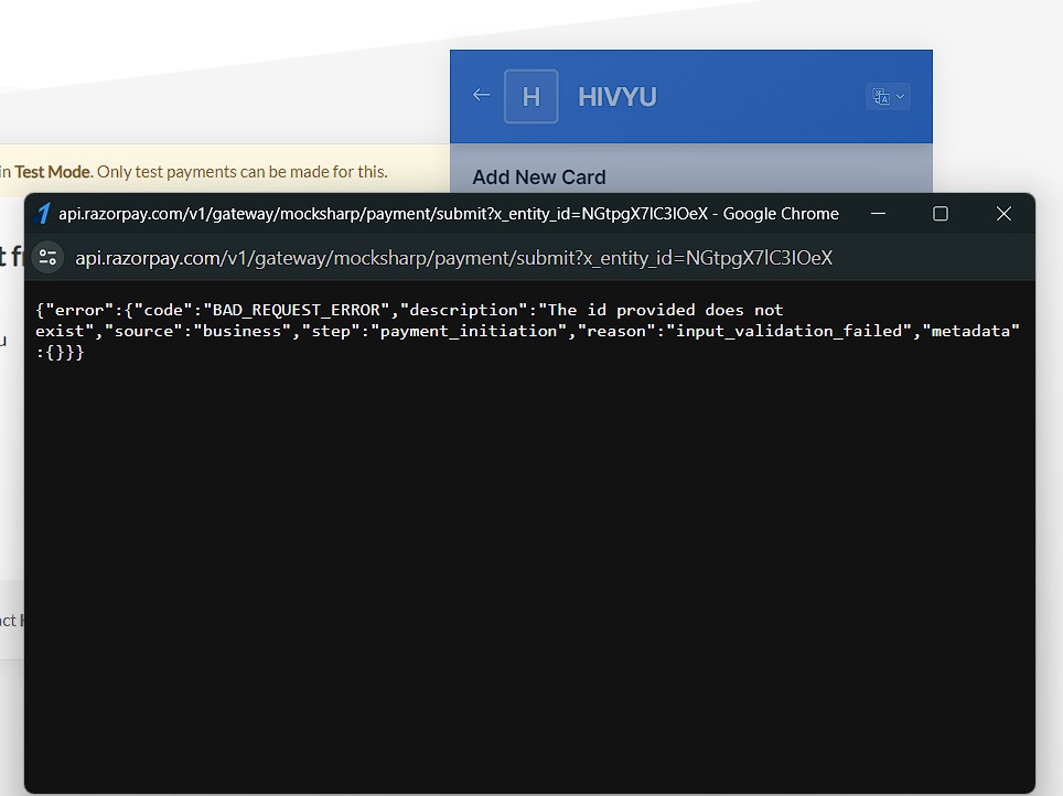 Razorpay Error in the payment link - APIs - Bubble Forum