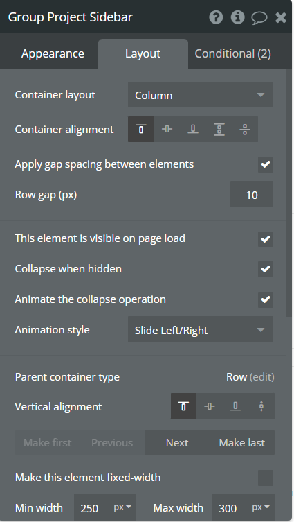 Sidebar is visible on page load, but starts invisible then expands during load - Need help ...