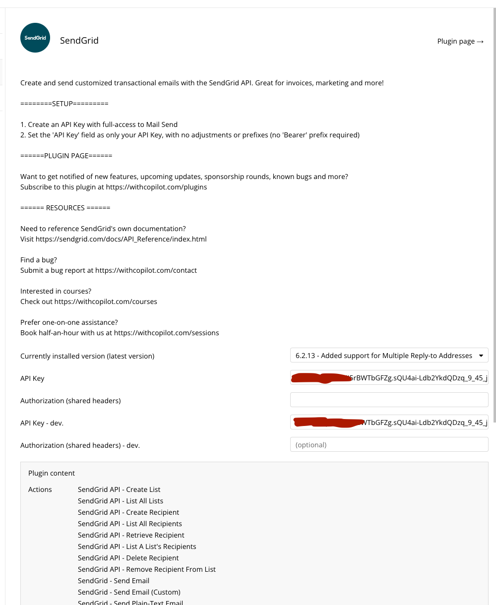 Error When Adding Recipient To Sendgrid Plugin By Withcopilots Plugins Bubble Forum