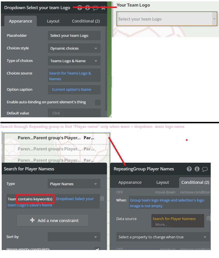Search using ffropdown value constraint - Database - Bubble Forum