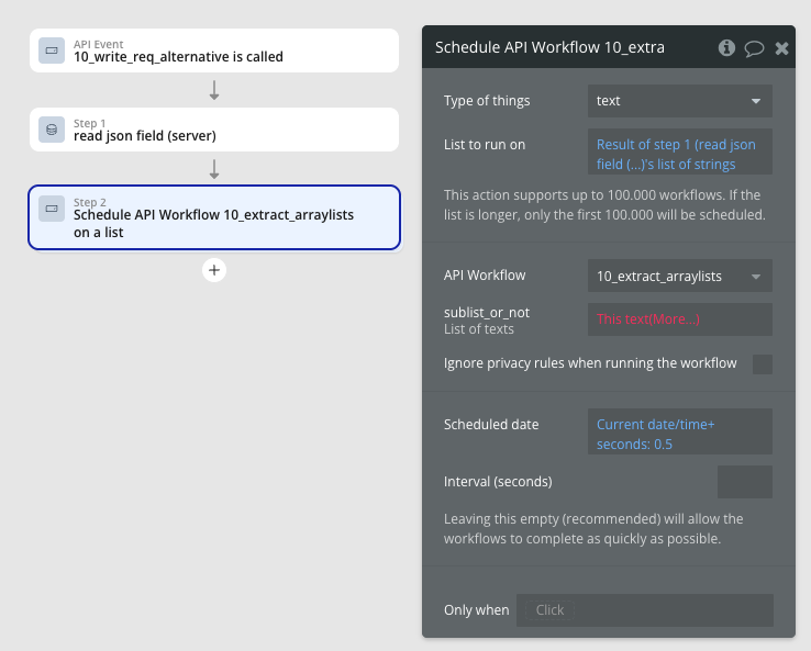How can I trick bubble.io into accepting that sometimes my input is a list and sometimes it's ...